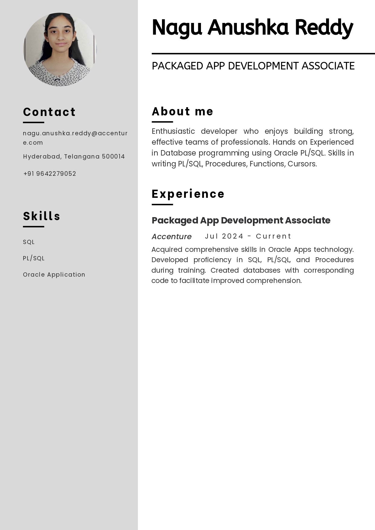 AnushkaReddy Portfolio